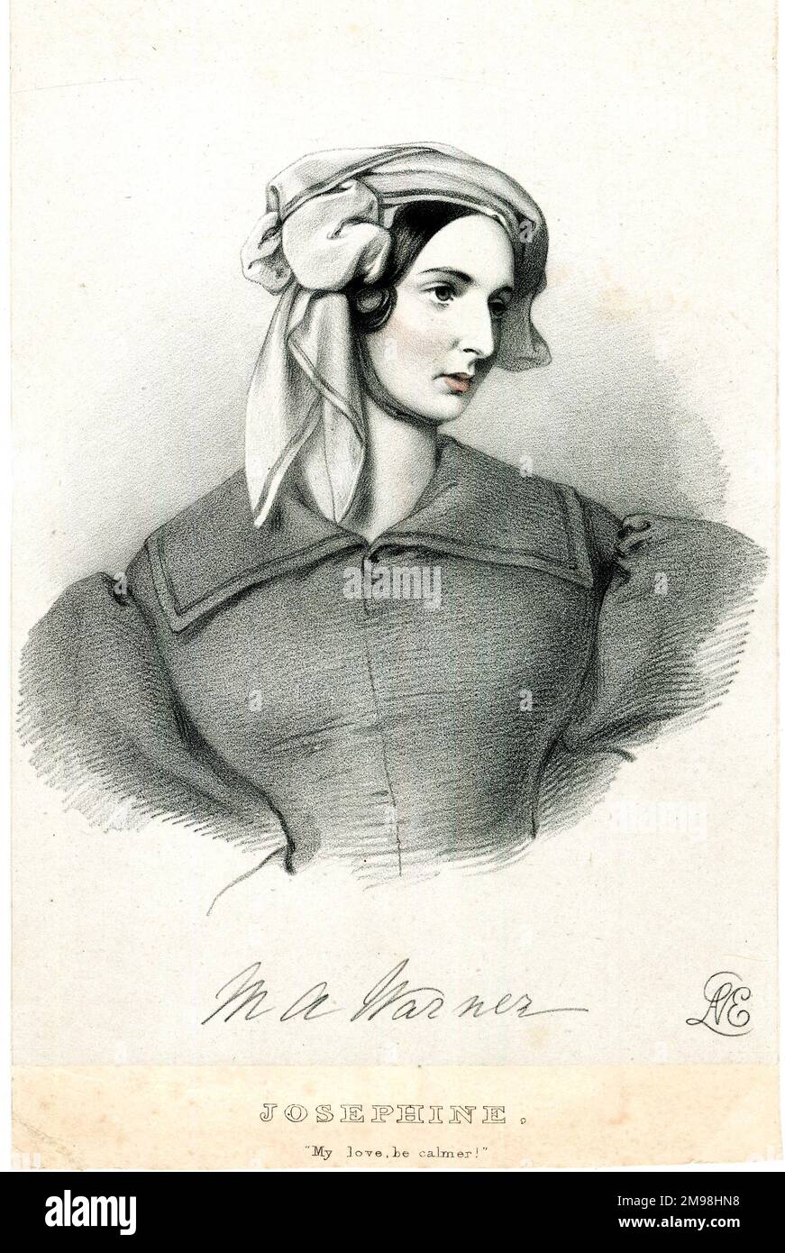 Mary Amelia Warner (1804-1854), actress, in the role of Josephine, a ...