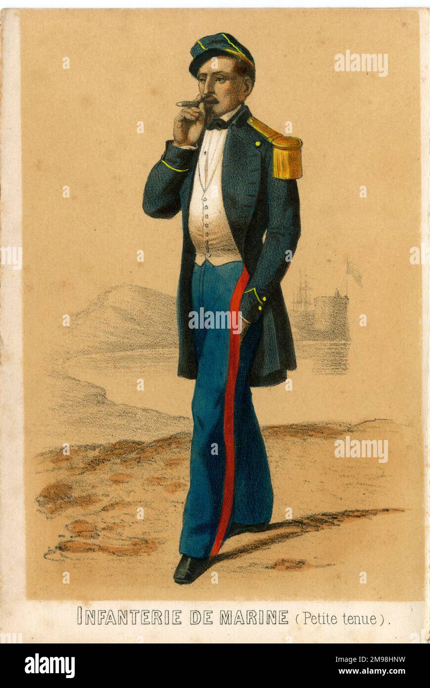 La France Maritime - Naval Infantry (everyday uniform Stock Photo - Alamy