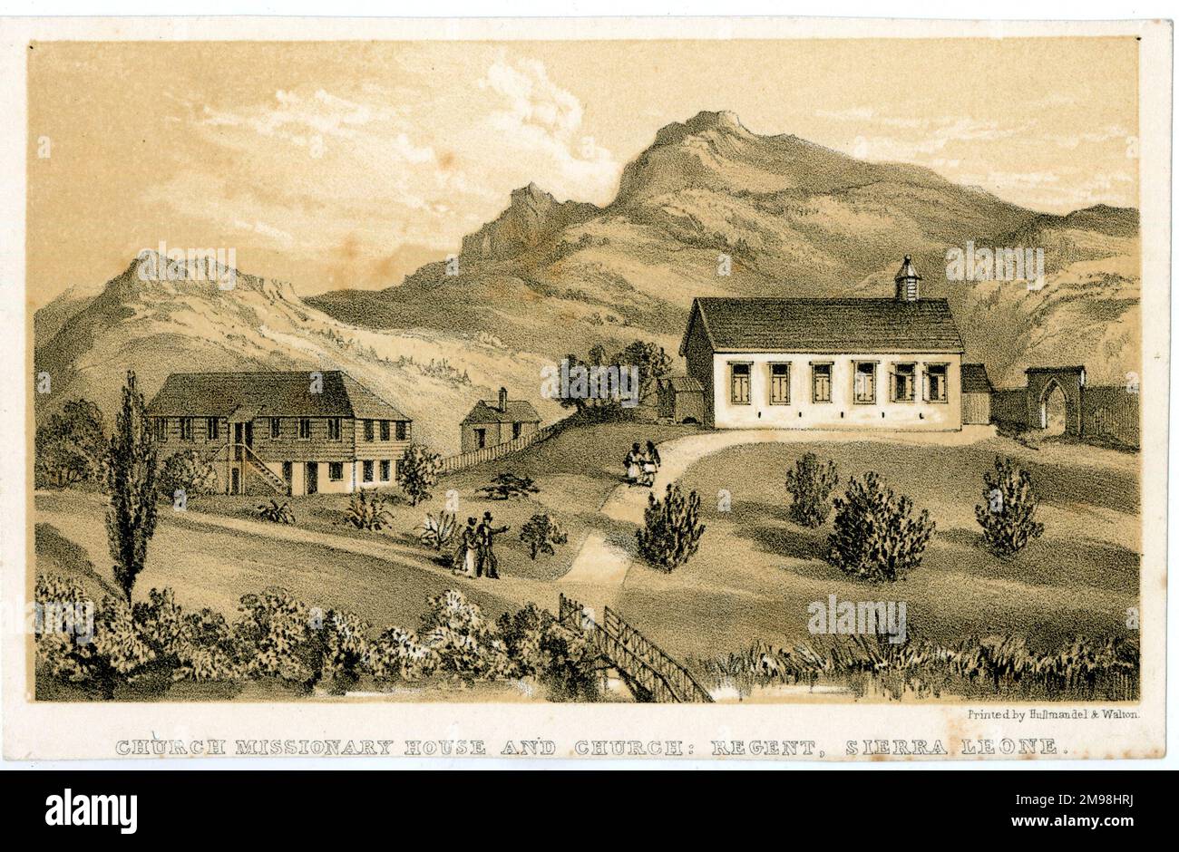 Church Missionary House and Church, Regent, Sierra Leone, West Africa ...