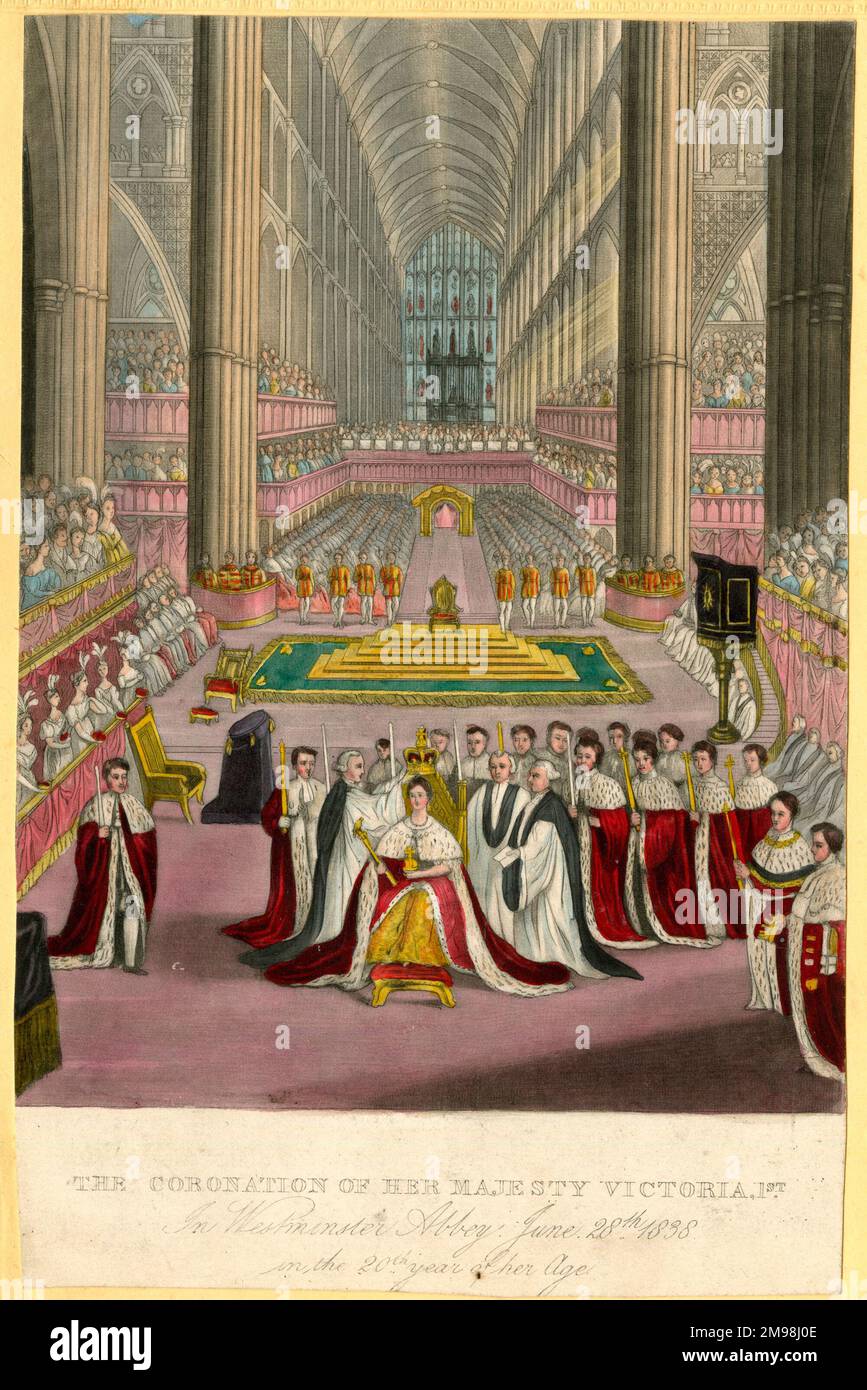 The Coronation of Her Majesty Queen Victoria in Westminster Abbey on 28 ...