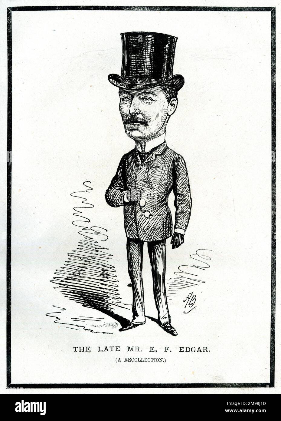 Portrait, The Late Mr E F Edgar (A Recollection). He was the husband of ...