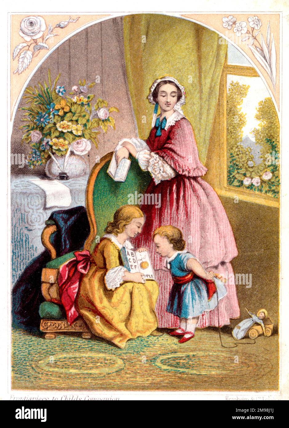 The First Lesson -- learning the alphabet Stock Photo - Alamy