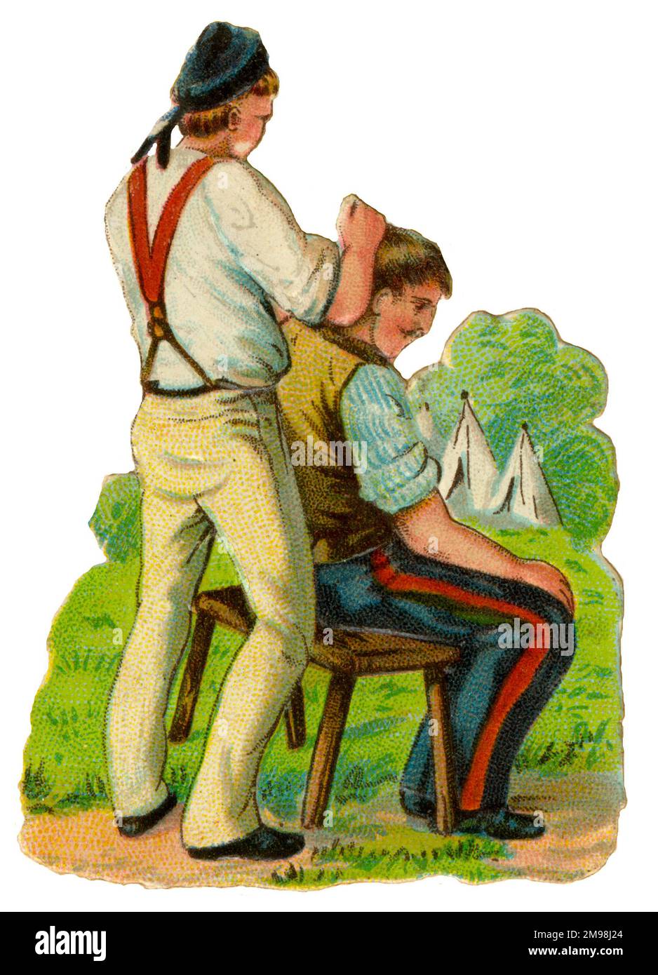 Man hair cut barber Cut Out Stock Images & Pictures - Alamy