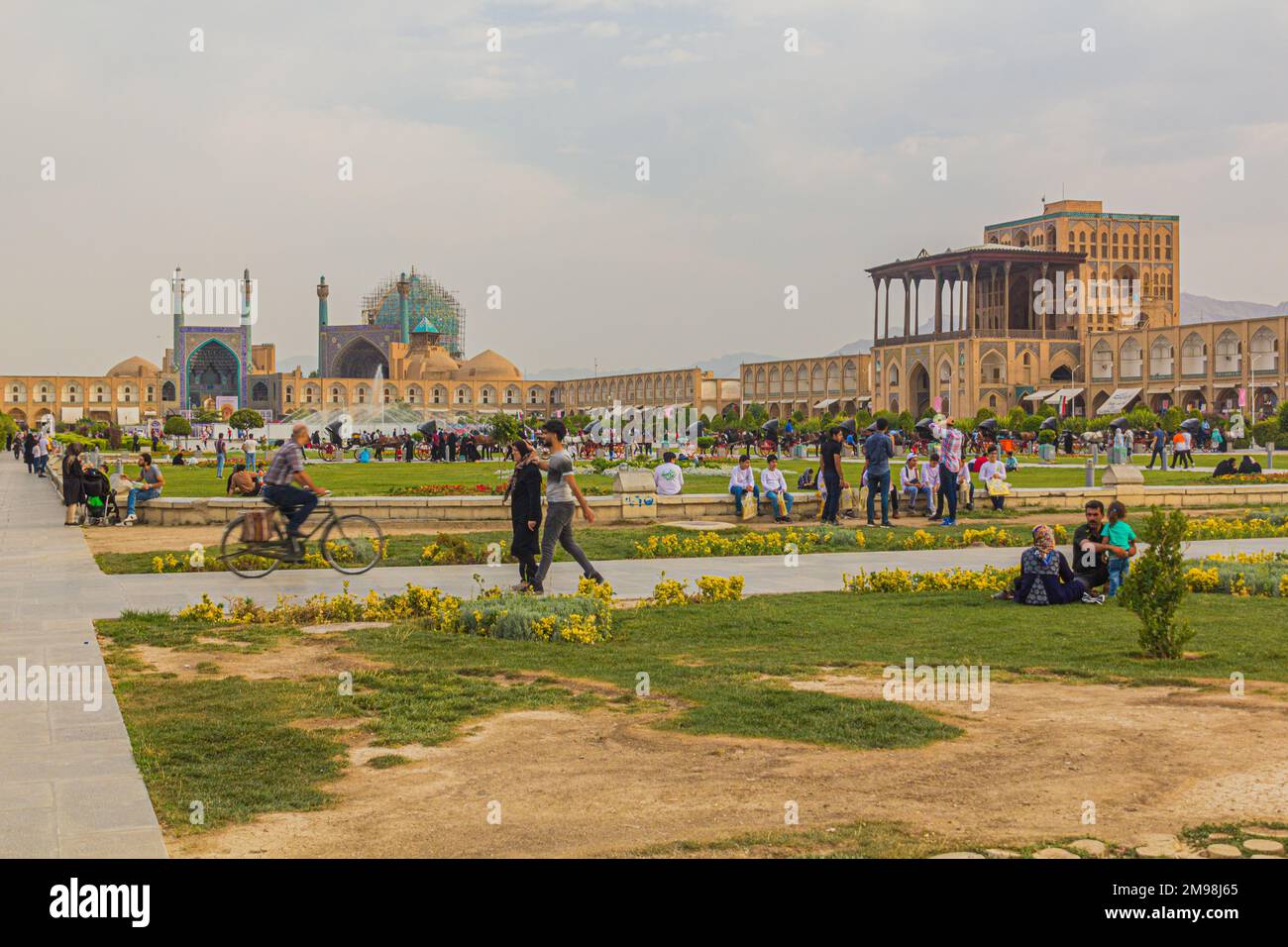 ISFAHAN, IRAN - JULY 10, 2019: View of Naqsh-e Jahan Square in Isfahan ...