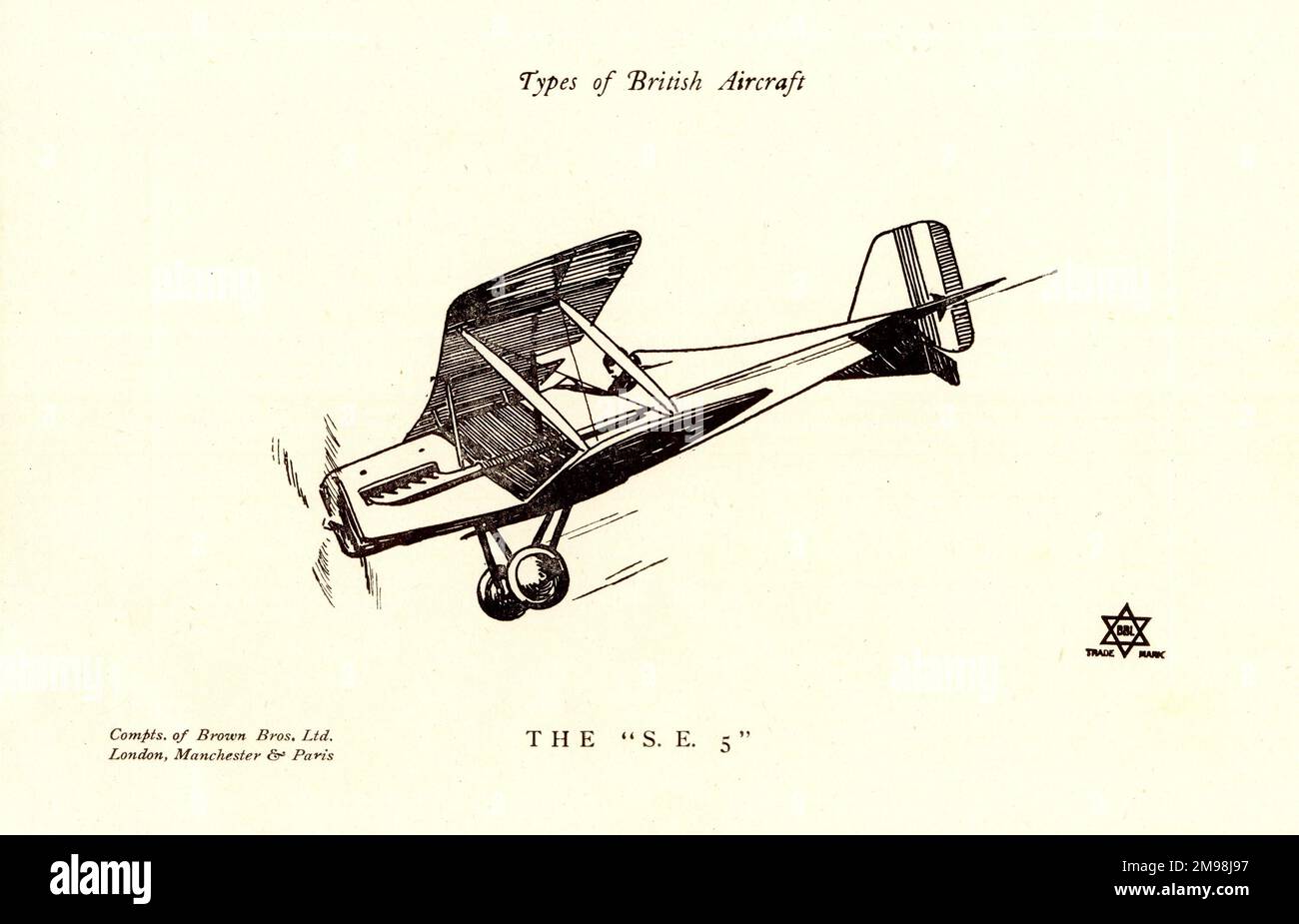 Types of British Aircraft -- The SE5 Stock Photo - Alamy