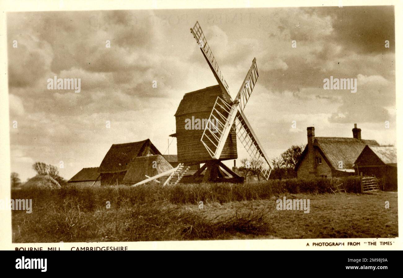 Windmills of Cambridgeshire - Bourne (Bourn) Mill Stock Photo - Alamy
