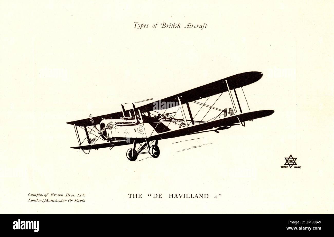 Types of British Aircraft -- The De Havilland 4 Stock Photo - Alamy