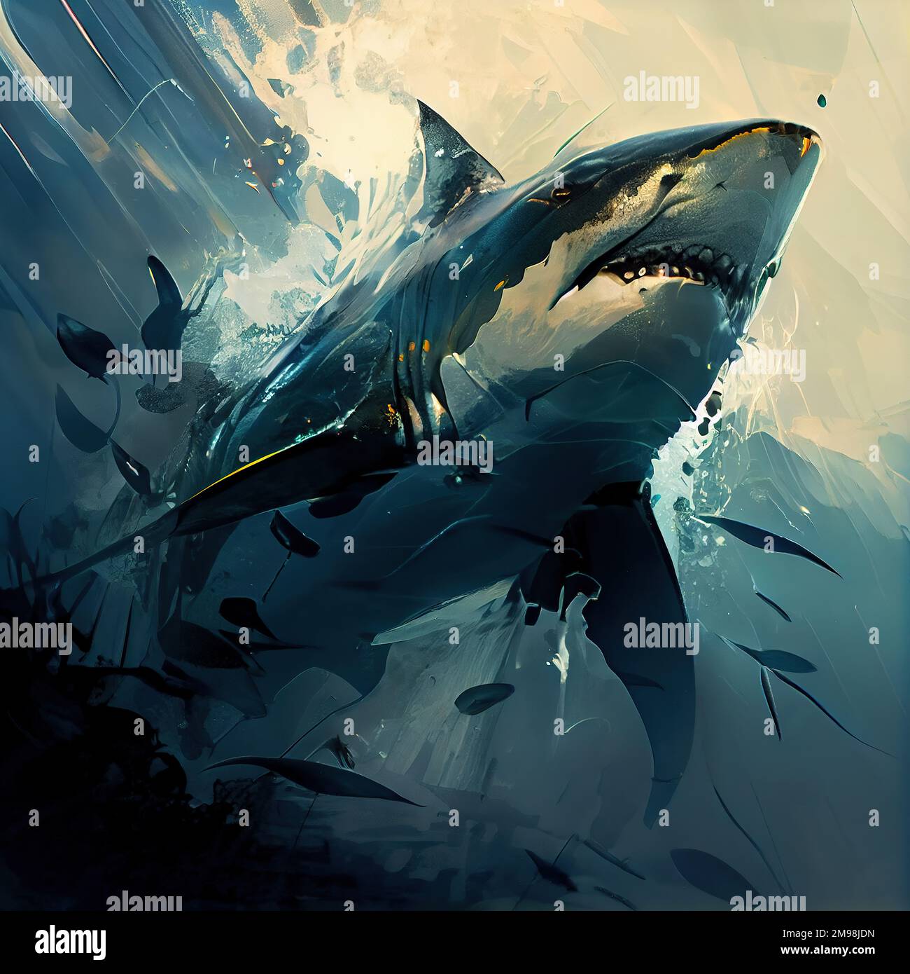 Monster Shark Art
