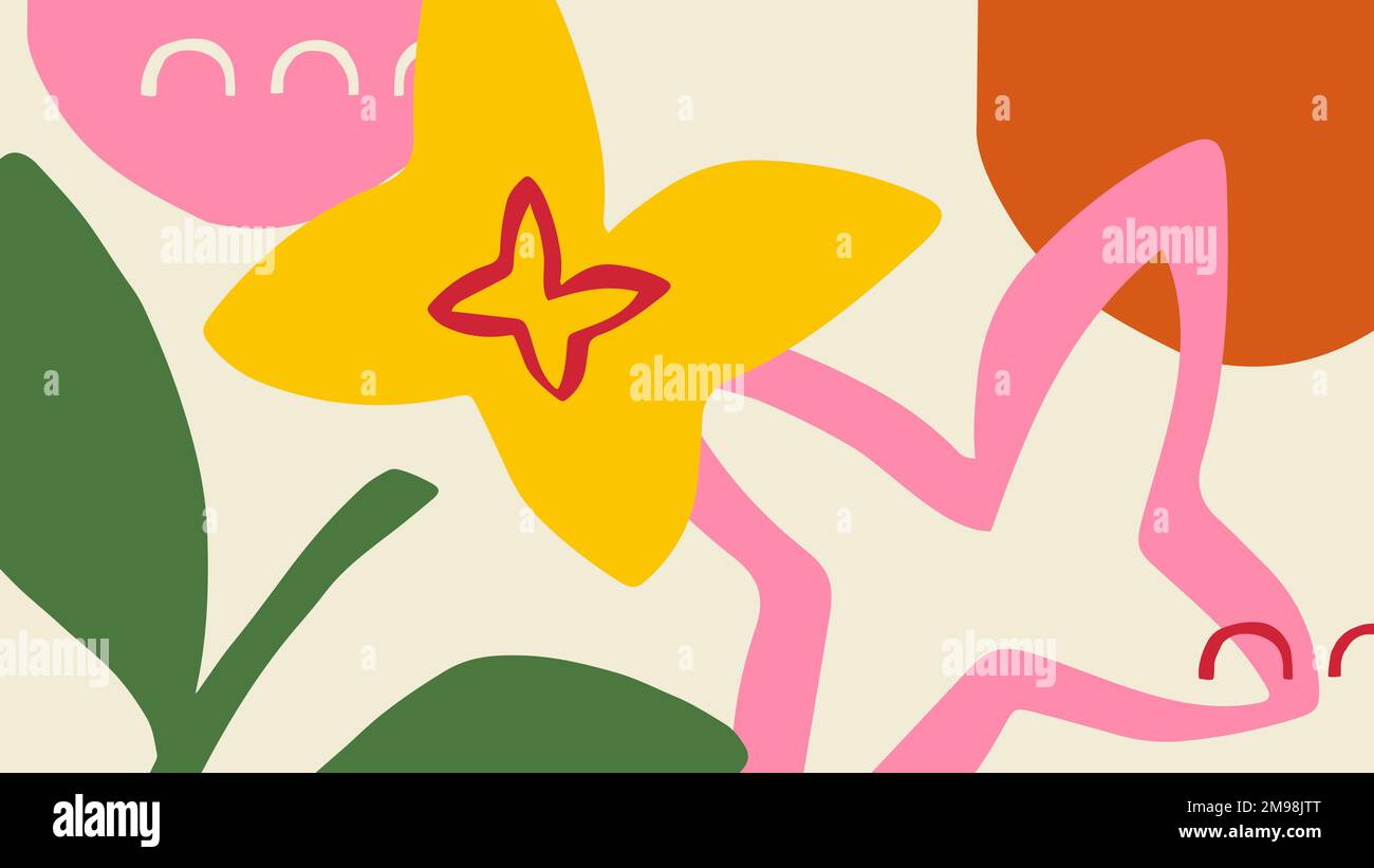 Colorful and bright tropical patterned banner vector Stock Vector Image ...