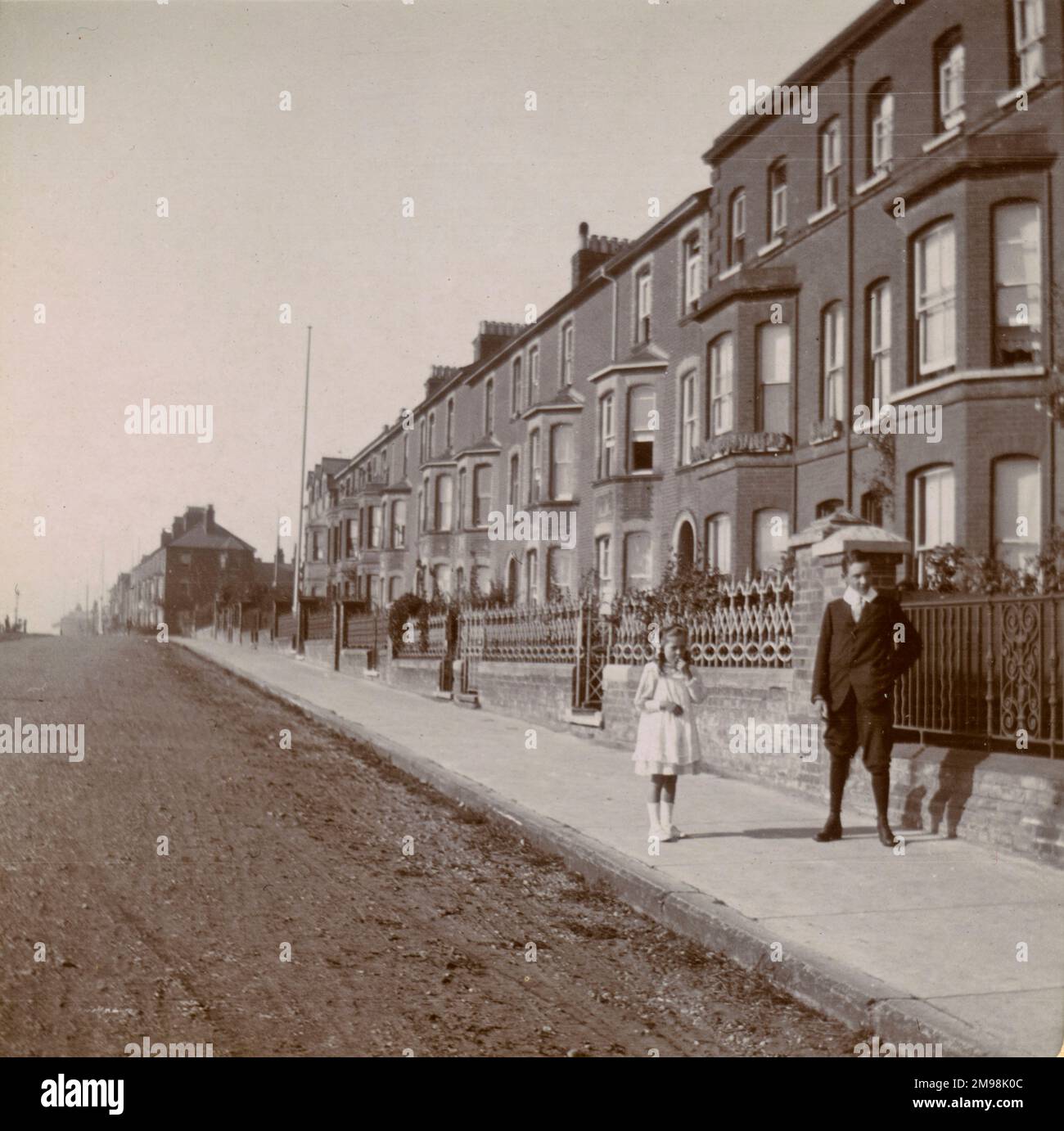 View of North Parade, Southwold, Suffolk, in September 1910. The ...