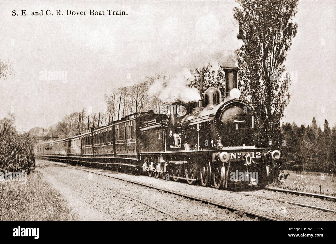 South Eastern and Chatham Railway Dover Boat Train Stock Photo - Alamy