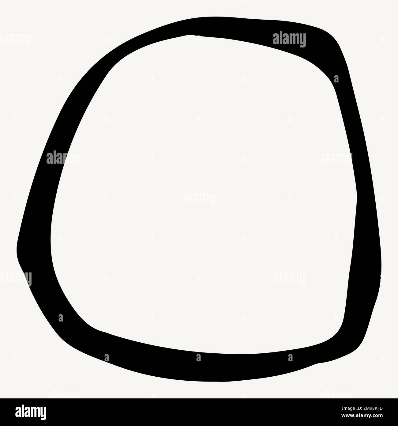 Black and white round stroke vector Stock Vector Image & Art - Alamy