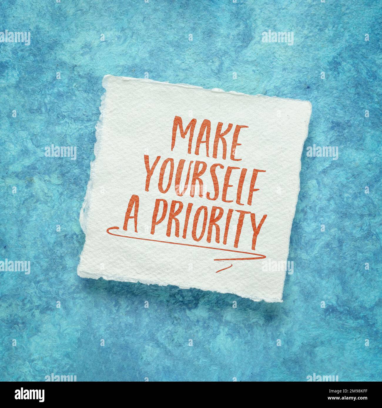 make yourself a priority - inspirational advice or reminder ...