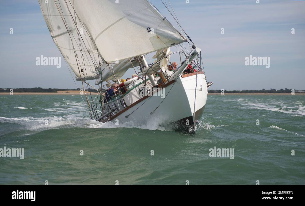 Suhaili the yacht on which Sir Robin Knox-Johnston became first person ...