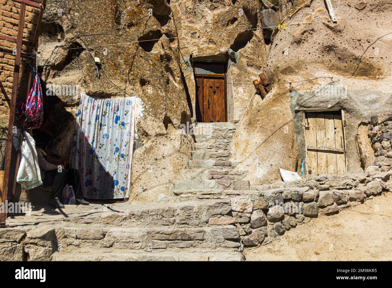 Cave dwellings in Kandovan village, Iran Stock Photo - Alamy