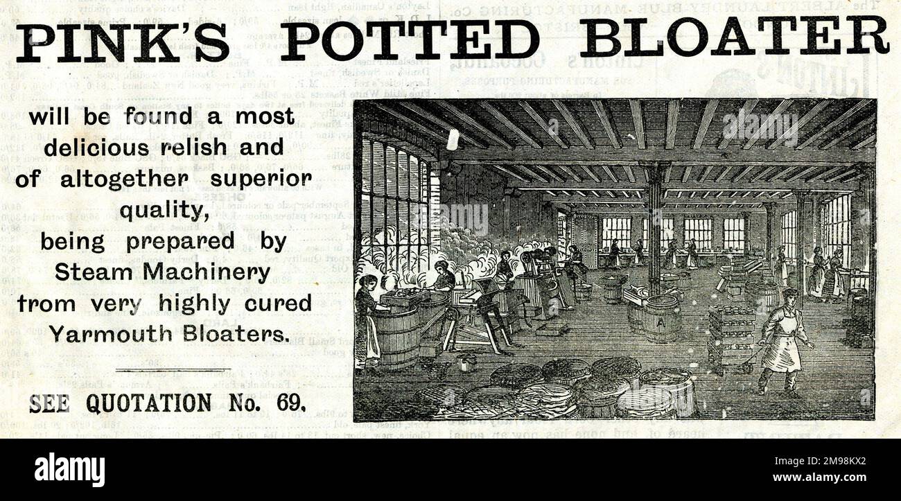 Pink's Potted Bloater, a most delicious relish of altogether superior ...