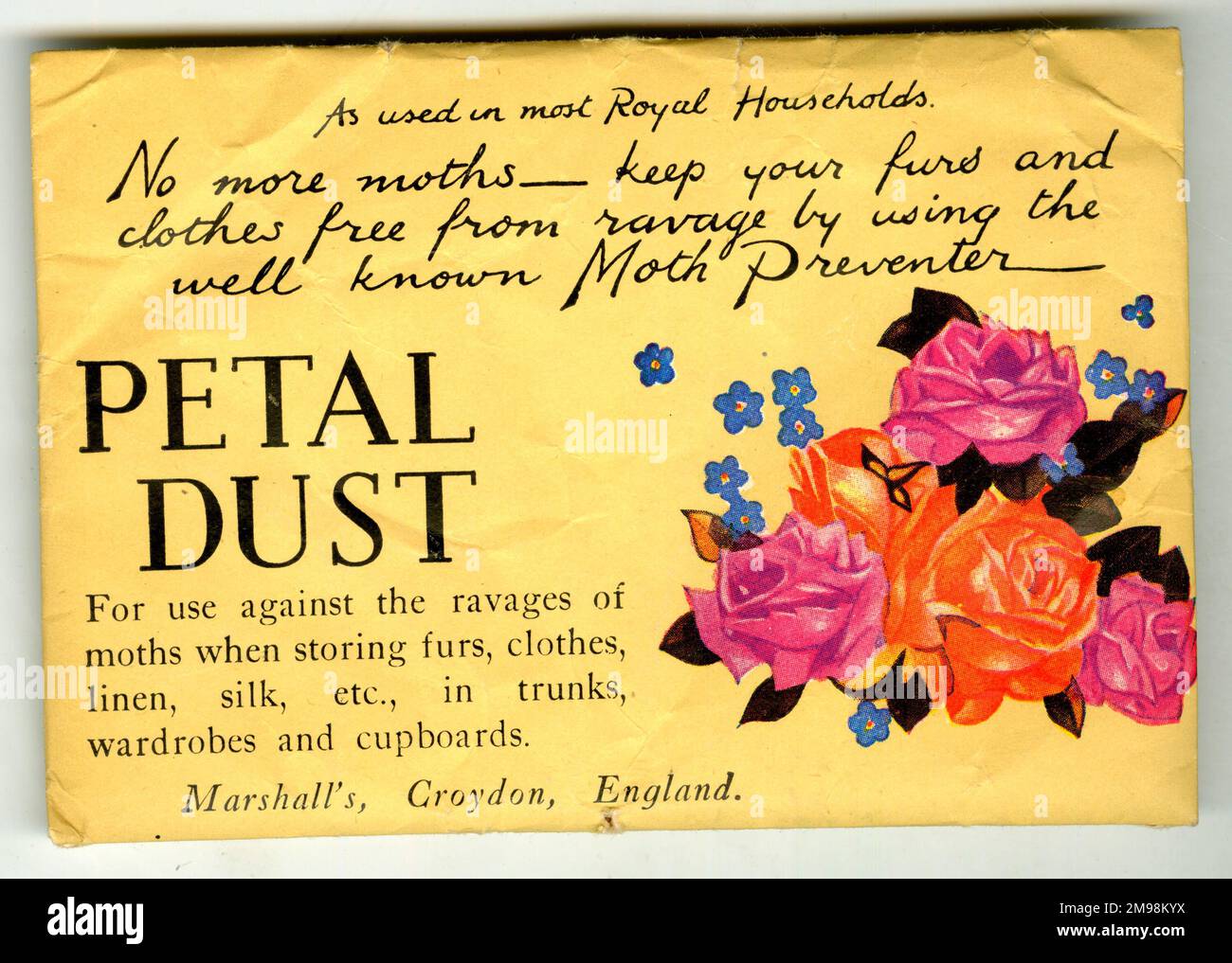 Marshall's Petal Dust Moth Preventer -- keep your furs and clothes free ...