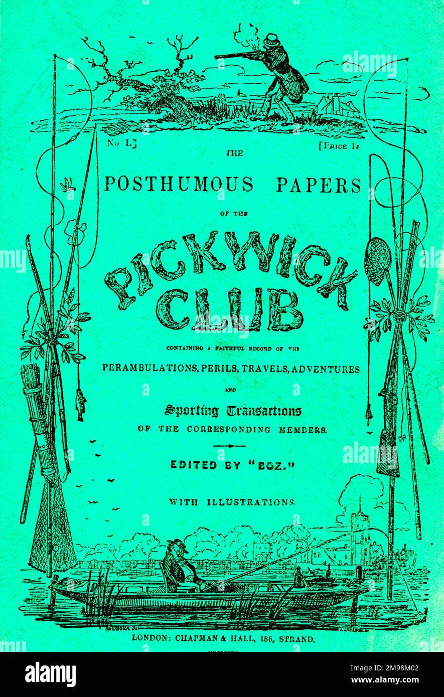 Cover design for the first instalment of The Posthumous Papers of the ...