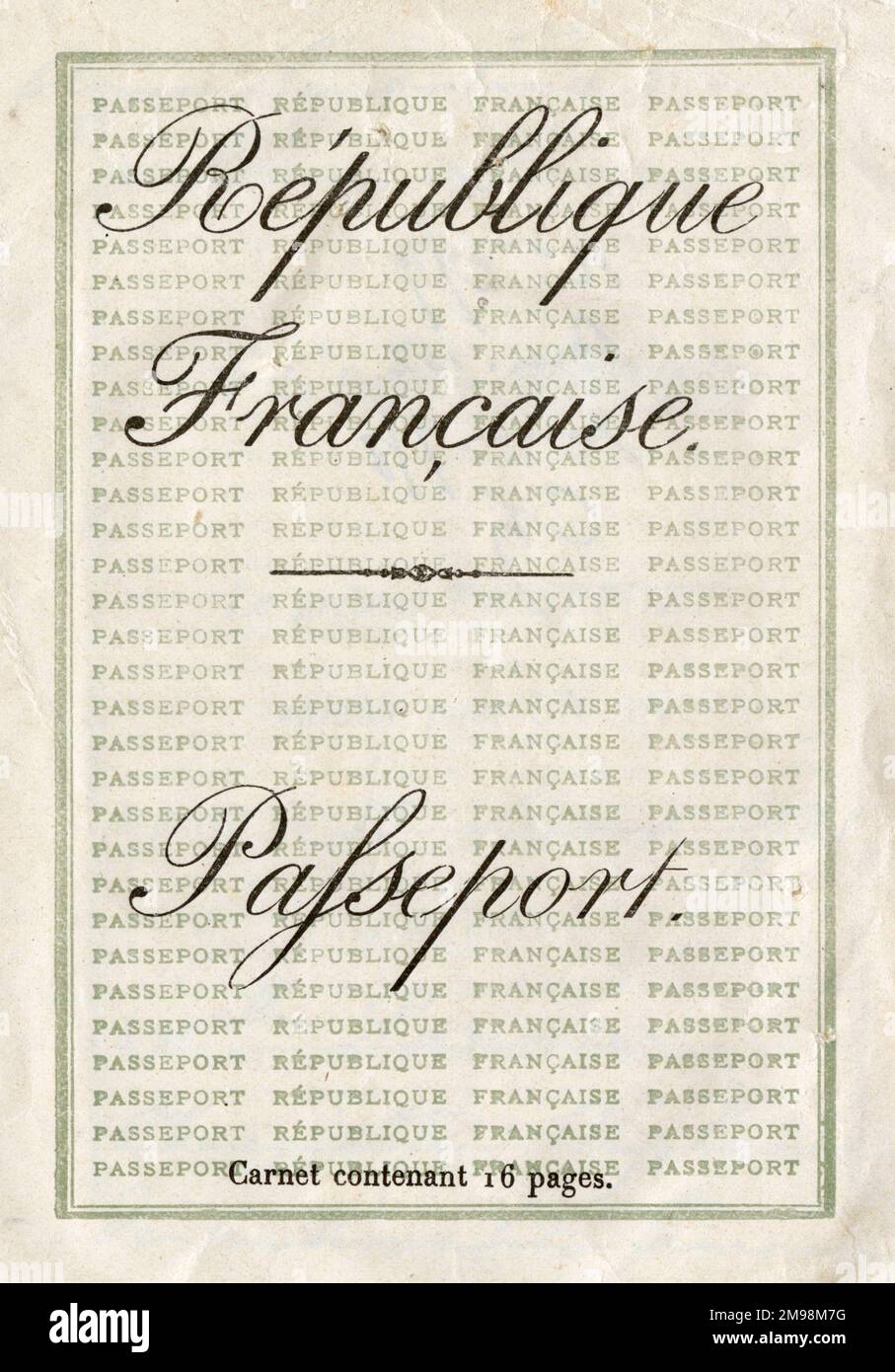 Passport history hi-res stock photography and images - Alamy