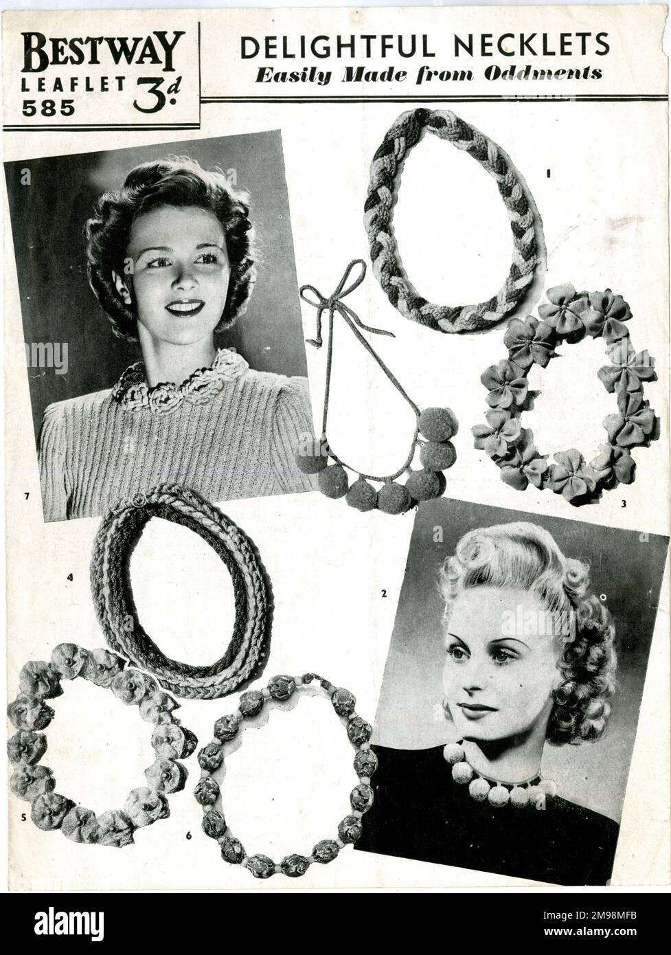 Bestway pattern for Delightful Necklets, easily made from oddments ...