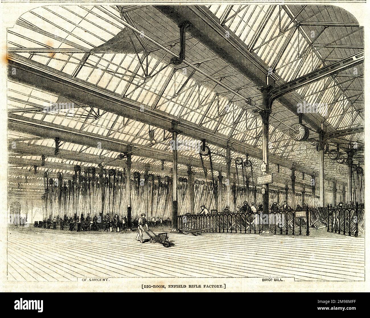 Big-Room, Enfield Rifle Factory Stock Photo - Alamy
