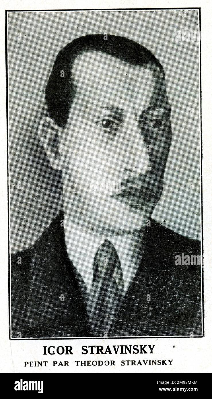 Igor Stravinsky (1882-1971), Russian composer, painted by his son ...