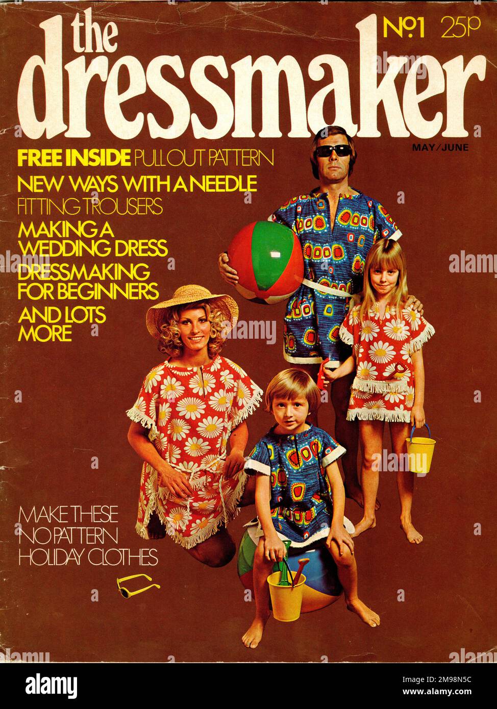 Cover design, The Dressmaker family fashion magazine, May 1973 Stock ...