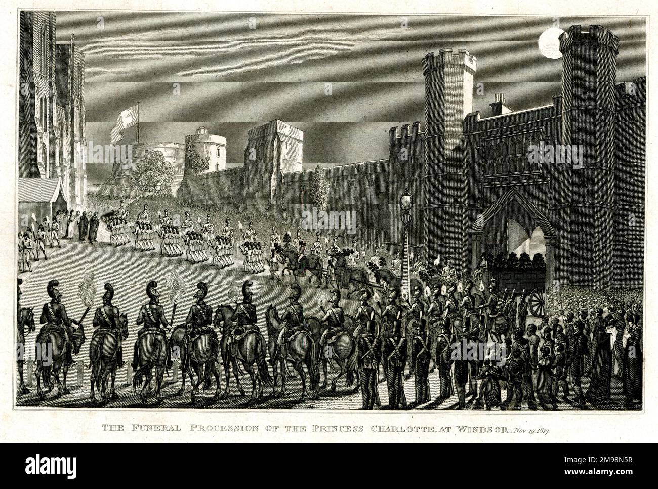 The Funeral Procession of the Princess Charlotte at Windsor, 19 ...