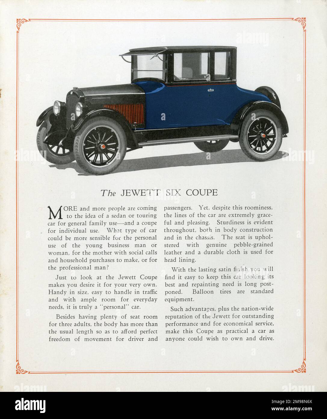 The Jewett Six - an automobile built in Detroit, Michigan, USA by the ...