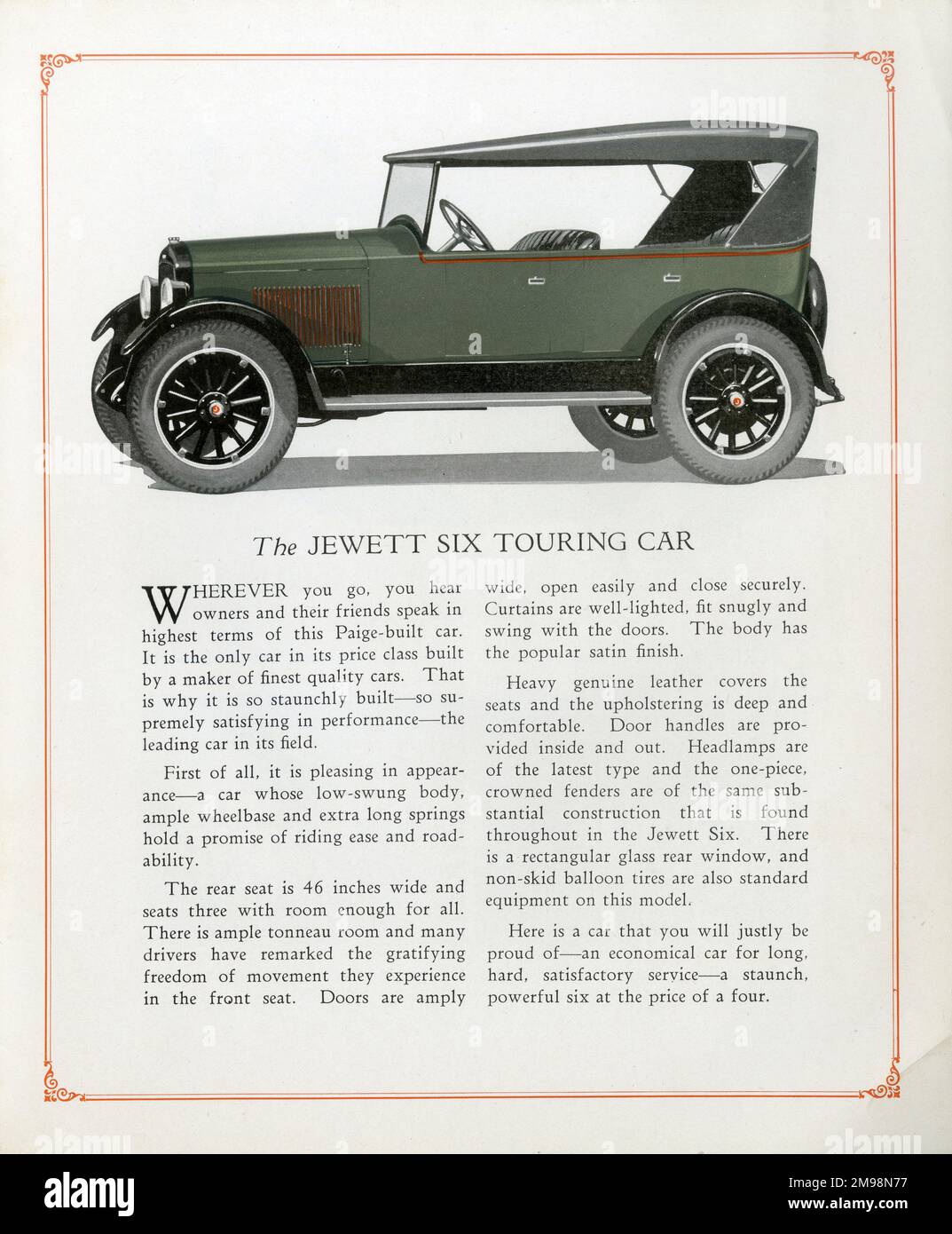 The Jewett Six - an automobile built in Detroit, Michigan, USA by the ...