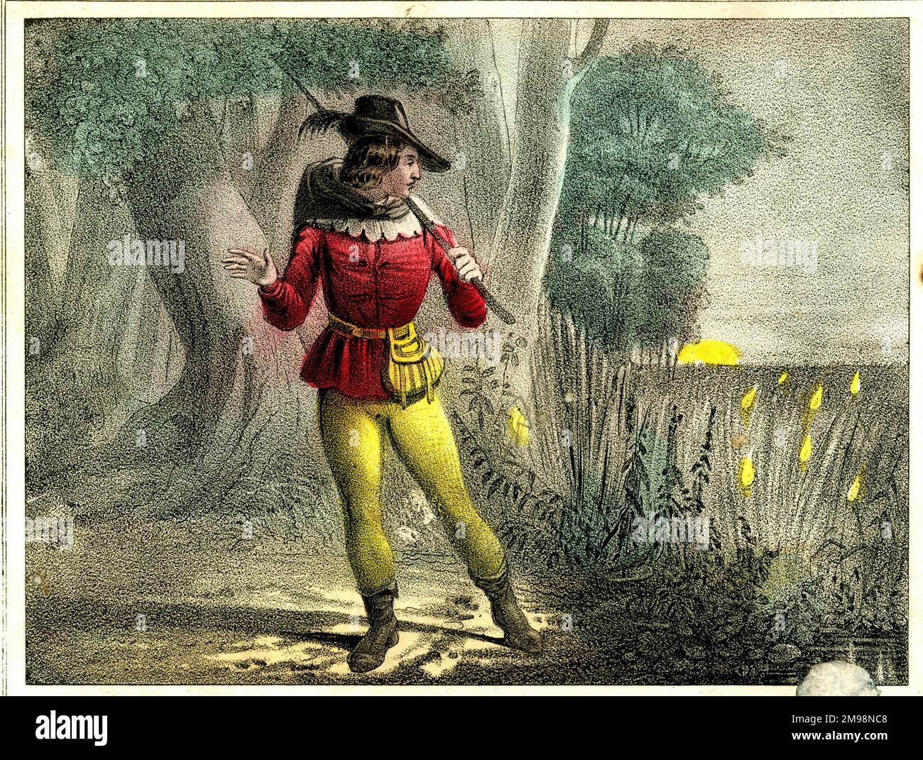 German print - Will-o'-the-Wisp Stock Photo - Alamy