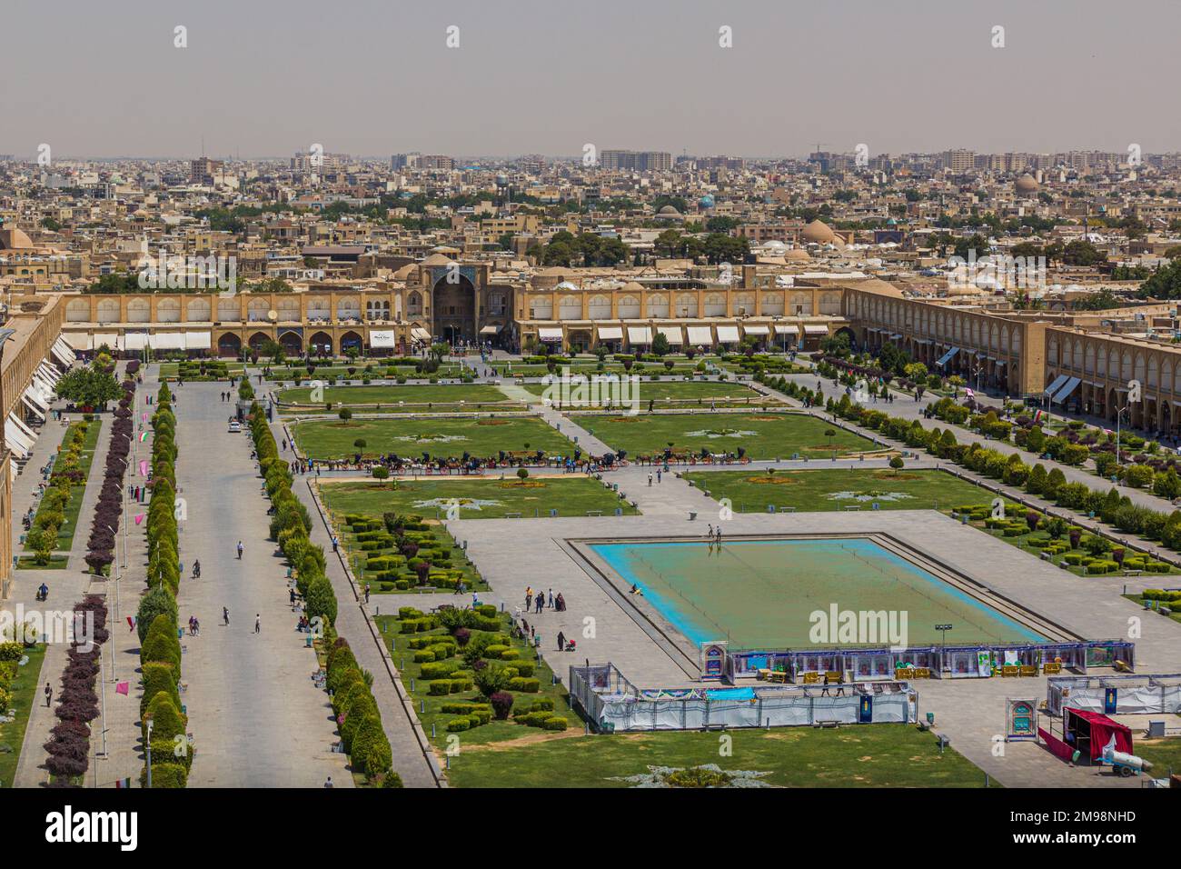 Aerial view of Naqsh-e Jahan Square in Isfahan, Iran Stock Photo - Alamy