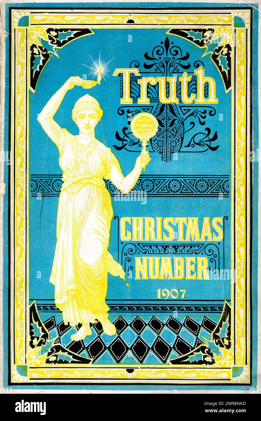 Cover design, Truth Magazine, Christmas Number 1907 Stock Photo - Alamy