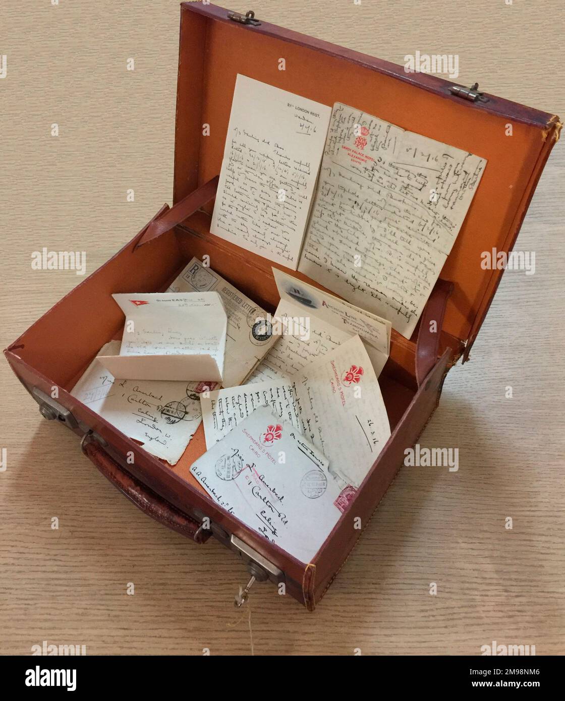 Letters and envelopes from Albert Auerbach, on active service with the ...