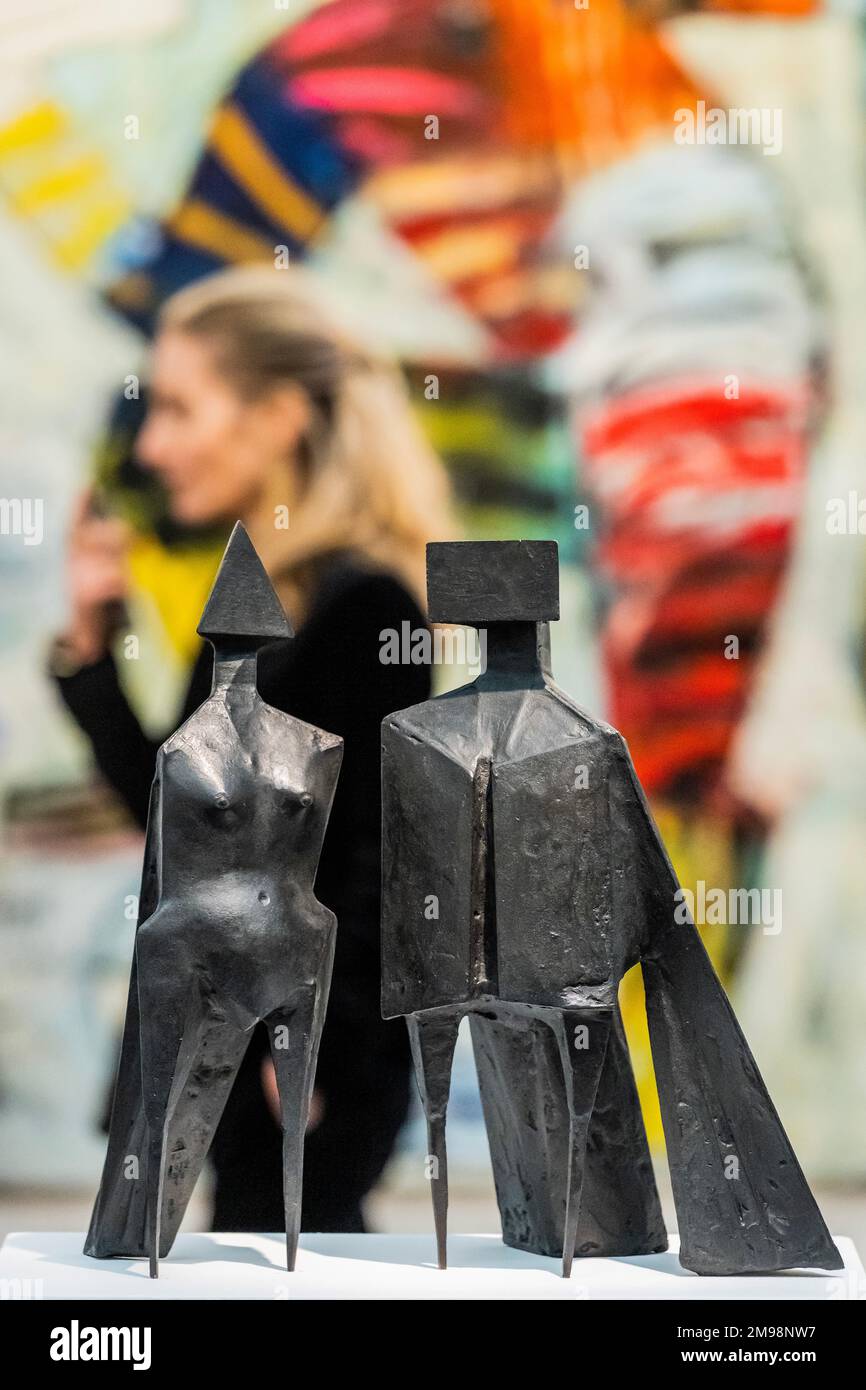 London, UK. 17th Jan, 2023. Lynn Chadwick, Maquette V Two Winged ...