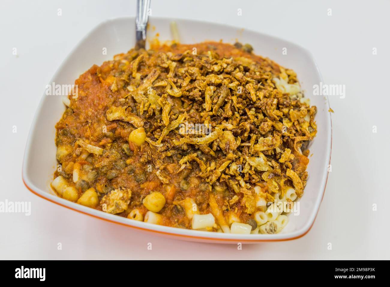 Bowl of the Egyptian national dish koshari Stock Photo - Alamy