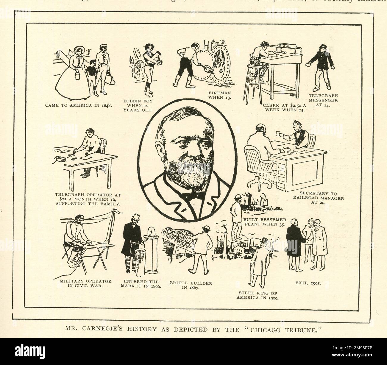 Andrew Carnegie's History as depicted by the Chicago Tribune -- the ...
