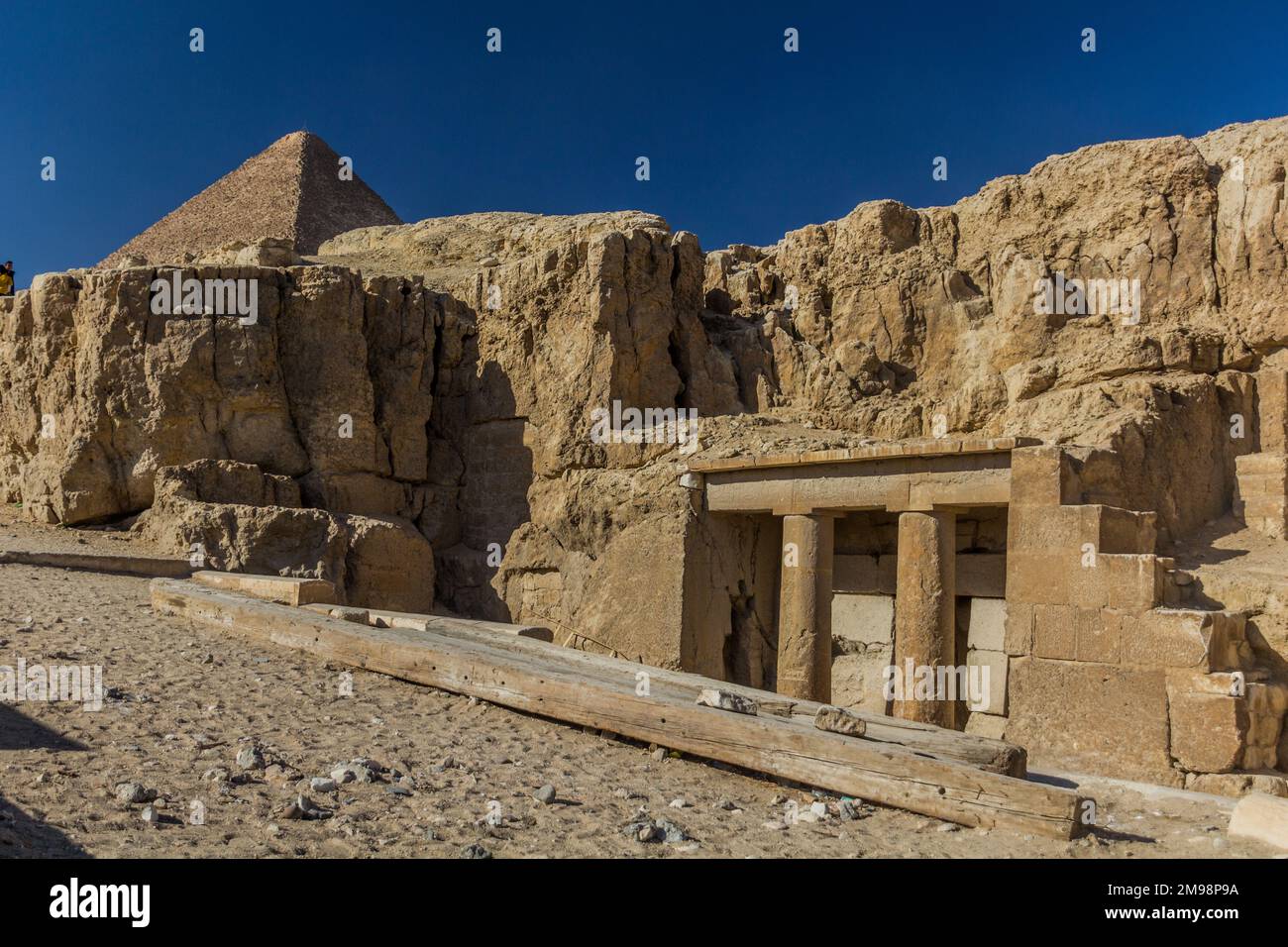Excavations near the pyramids of Giza, Egypt Stock Photo - Alamy