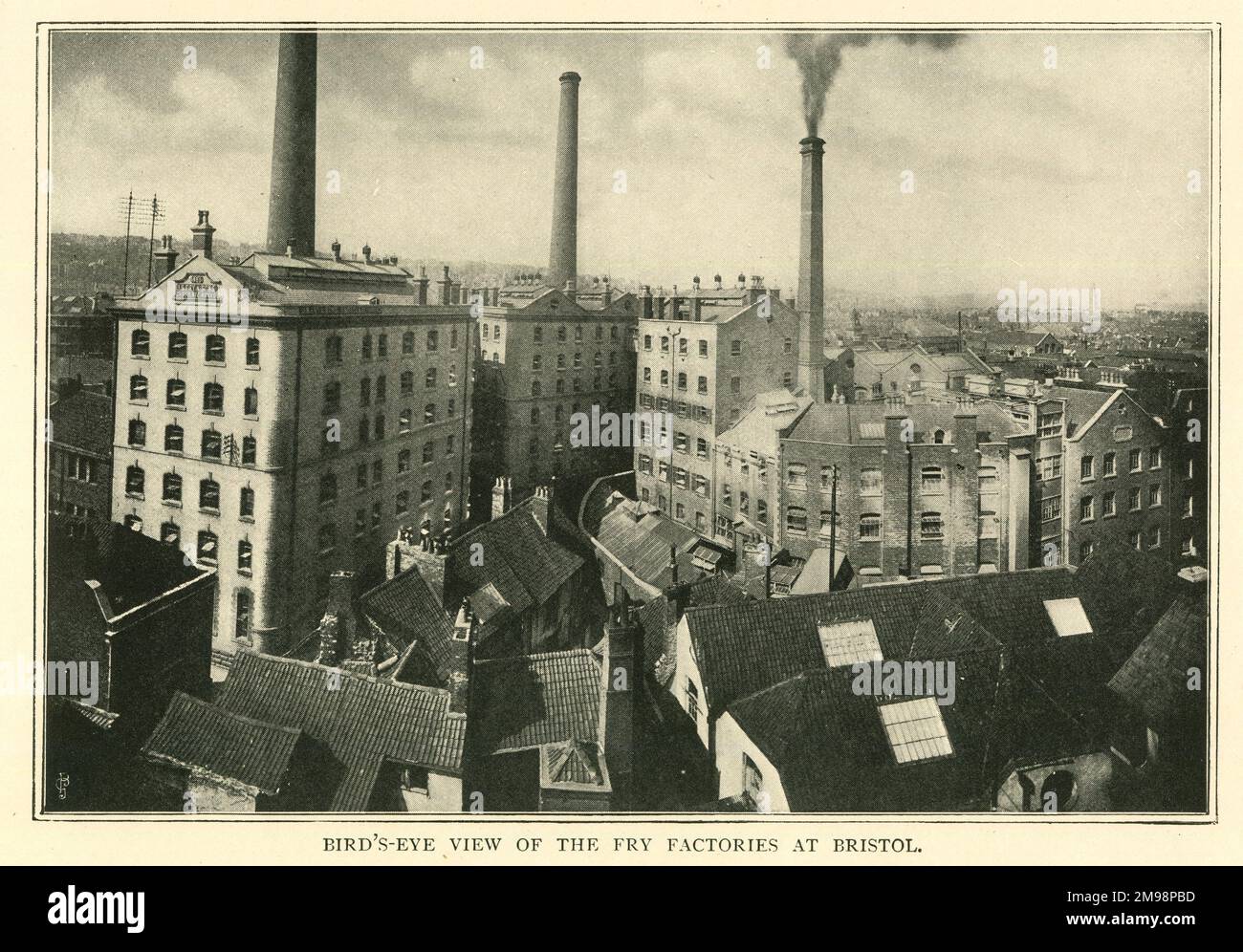 Aerial view of Fry's chocolate factories at Bristol Stock Photo - Alamy