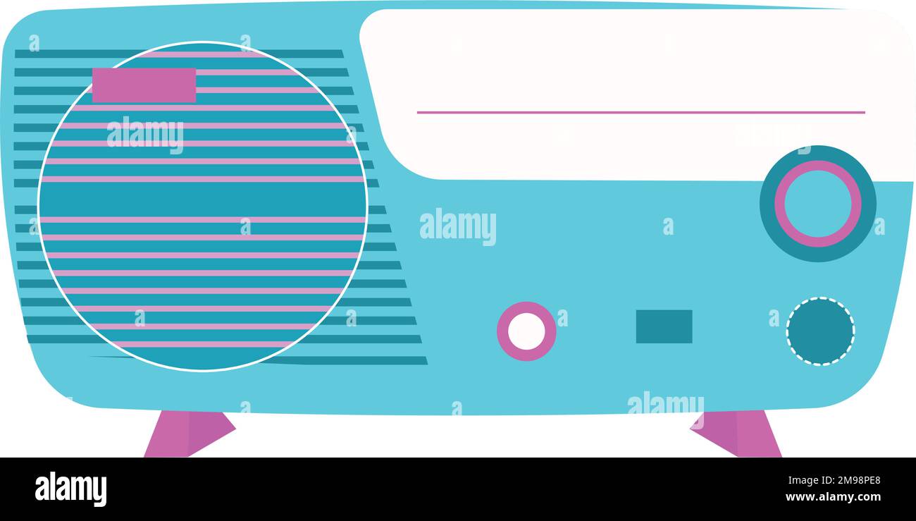 Vintage radio Stock Vector Images - Alamy
