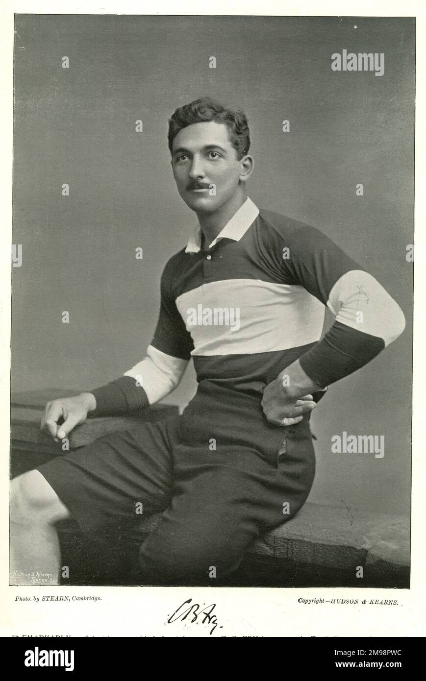 C B Fry, all-rounder sportsman, Rugby player and Cricketer Stock Photo ...
