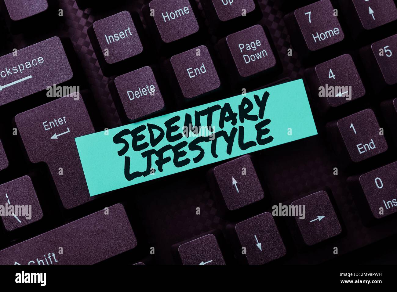 Hand writing sign Sedentary Lifestyle. Internet Concept ways and means ...