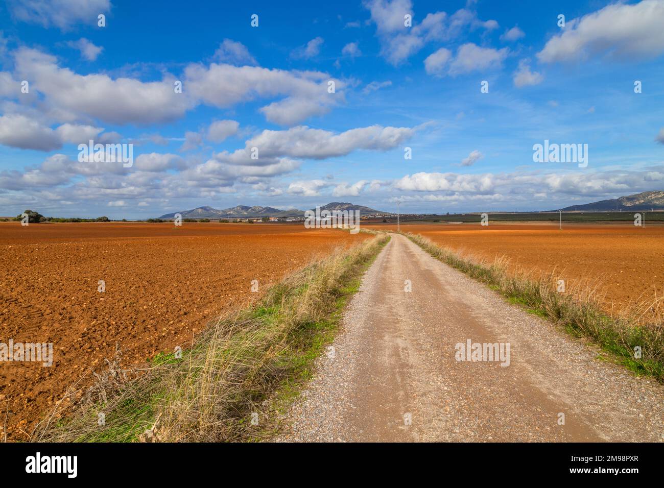 Via de la Plata way (Silver Way) to Santiago in Extremadura. Spain ...