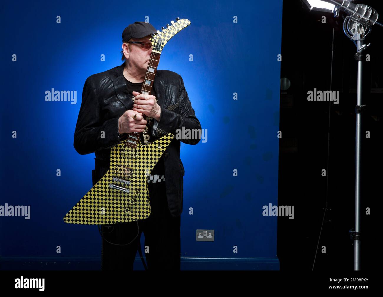 Cheap Trick's Rick Nielsen photographed in Bristol, England, UK Stock ...