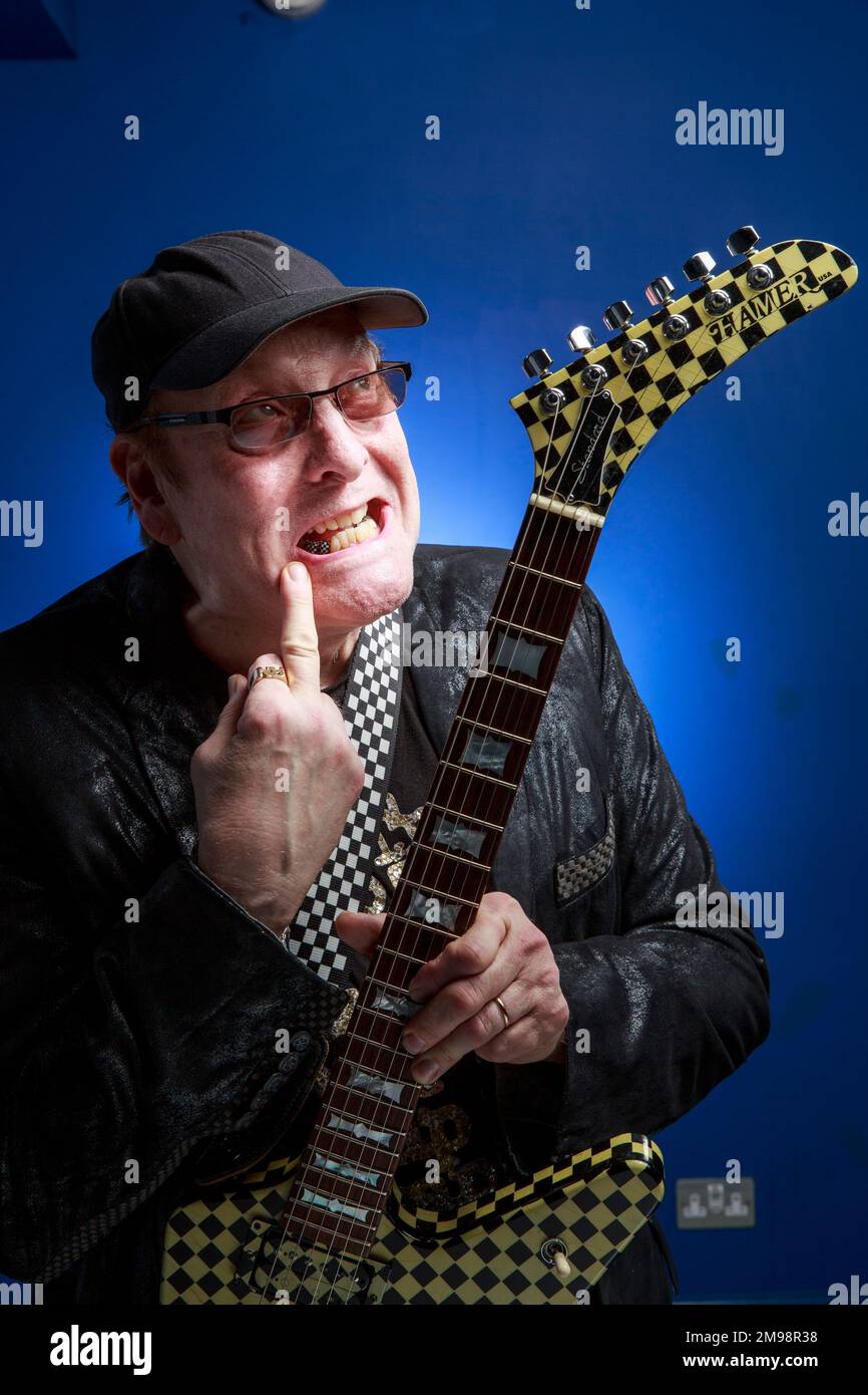 Cheap Trick's Rick Nielsen photographed in Bristol, England, UK Stock ...