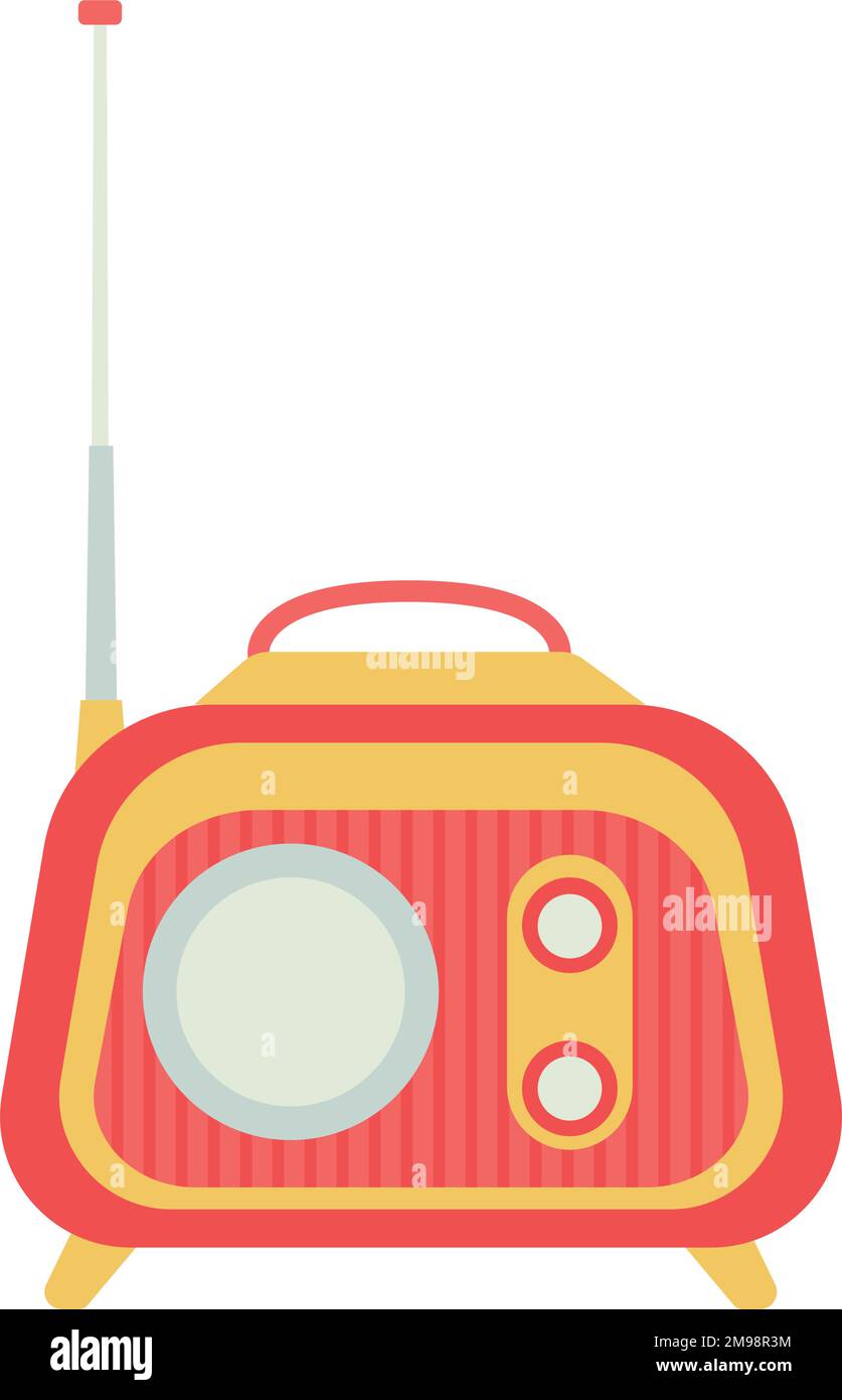 Isolated colored vintage radio image Vector Stock Vector Image & Art ...