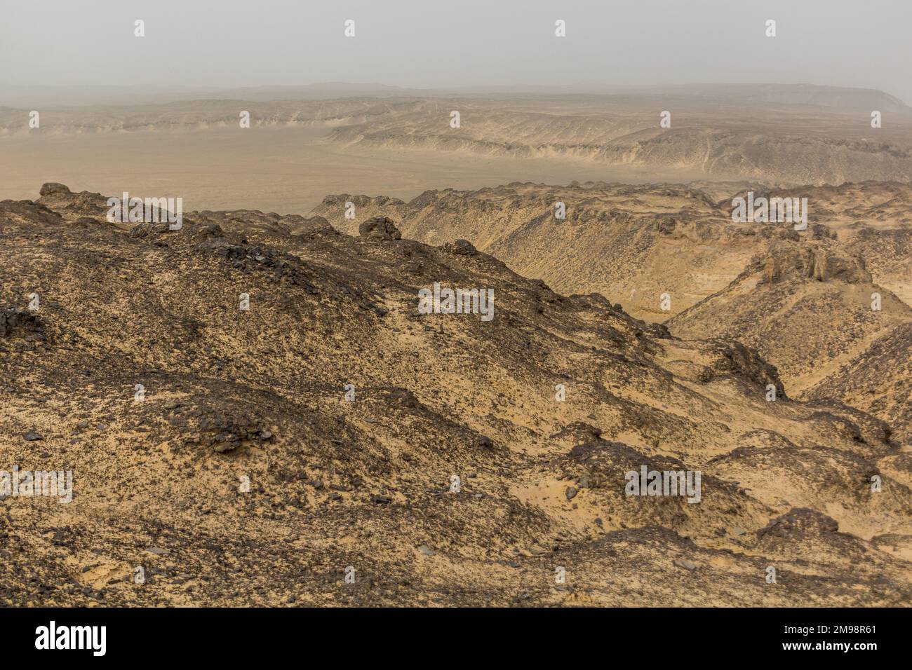 Desert moon-like landscape near Bahariya oasis, Egypt Stock Photo - Alamy