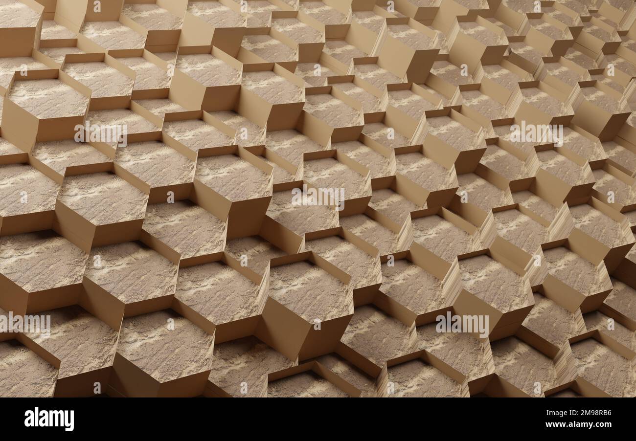 3d Abstract hexagon texture concept background Stock Photo - Alamy