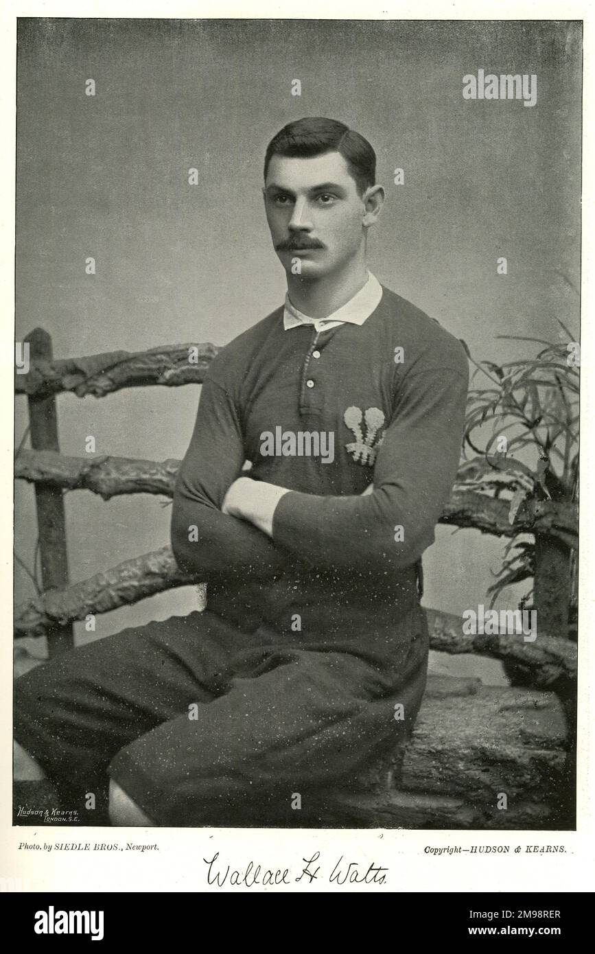 Wallace H Watts, Wales International Rugby player Stock Photo - Alamy