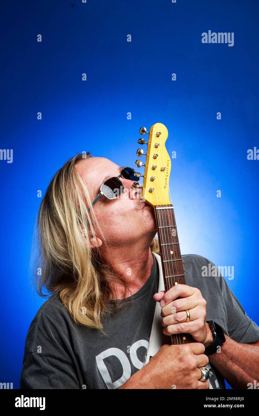 Cheap Trick's Robin Zander photographed in Bristol, England, UK Stock ...